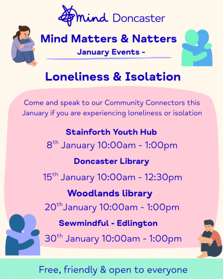 Doncaster Mind - Mind Matters and Natters January Events